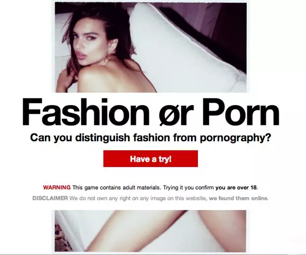 Moda ali pornografija: Ali lahko ugotovite razliko?