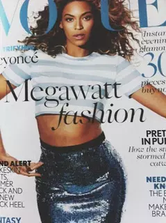 Aqui está a capa de edição de maio da Vogue UK da Beyoncé