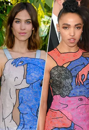 Enfrontament d'estil: Alexa Chung i branques de FKA a Christopher Kane