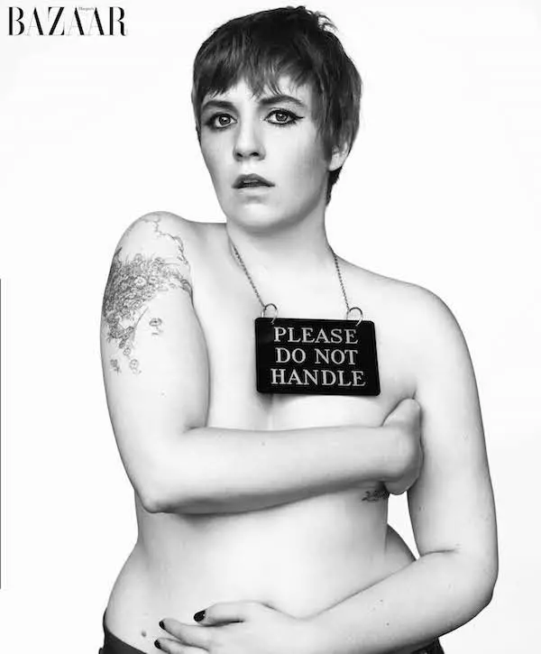 莉娜·鄧納姆 (Lena Dunham) 登上 2015 年 11 月 Harper's Bazaar 的封面