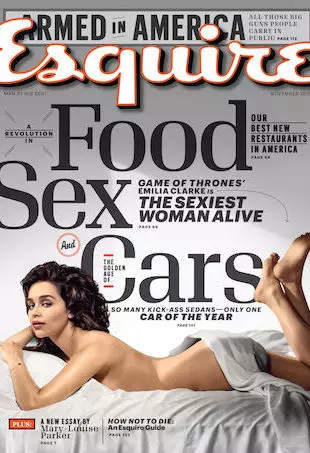 La femme la plus sexy du monde, Emilia Clarke, se met seins nus pour Esquire