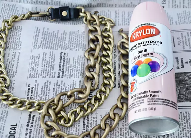 DIY: Painted Chain Statement Necklace