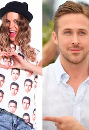 Ị nwere ike igosi ịhụnanya gị ugbu a maka Ryan Gosling n'ụdị T-shirt