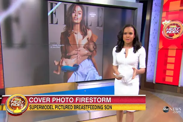 Naslovnica o dojenju Nicole Trunfio na GMA