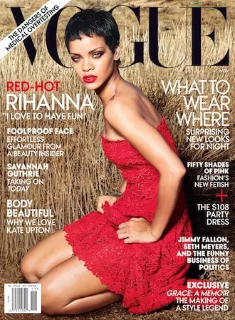 Rihanna "Love[s] to Have Fun" på omslaget till Vogue