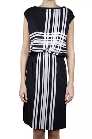 فستان DvN-Hobby-Check-Stripe-print-1