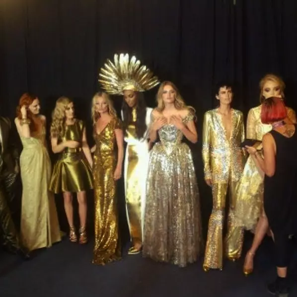 Twitterati #Fashion Recap: Spice Girls jikọrọ ọnụ, Supermodels Strut, na Miley Chops Off Her Top Knot 43178_2