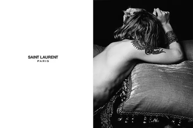 In Hedi Slimanes erster Saint Laurent Paris-Werbung fehlt nur eines: Like, Clothing