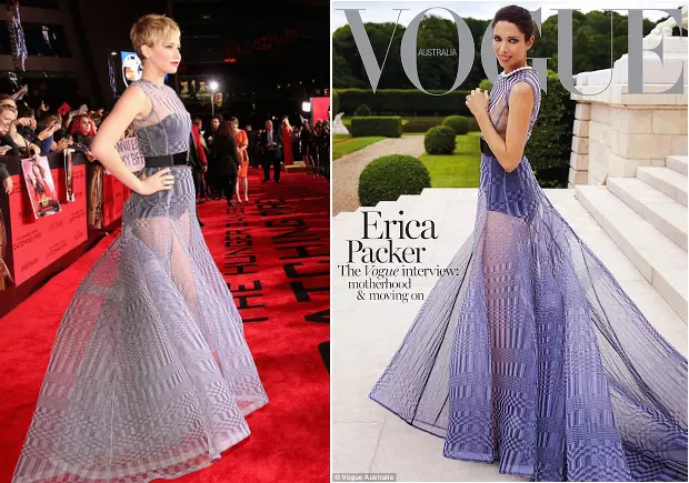 Jennifer Lawrence kont Lamòd Ostrali: Ki moun ki te fè Sheer Dior pi byen?