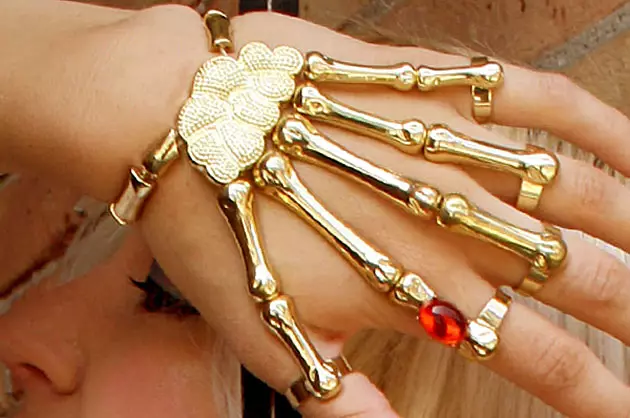 Skelett Hand Ring-Armband Kombination Schmuck - Forum kauft