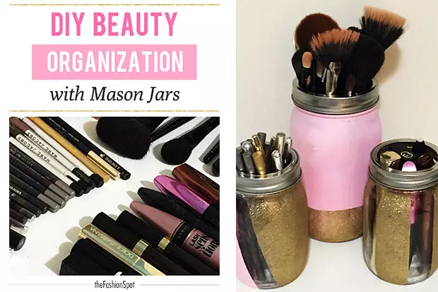 Organizimi DIY i Bukurisë me Kavanoza Mason - Vendi i Modës