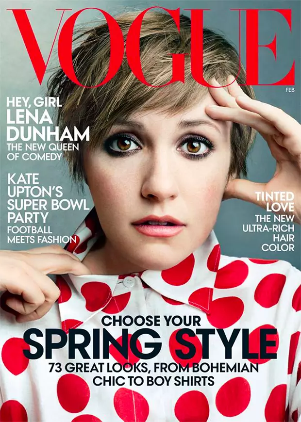 Lena Dunham cho Vogue: Burberry, Prada, Rochas, Alexander McQueen, Dolce & Gabbana, Celine