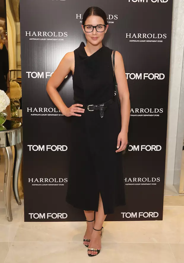 Sara Donaldson në ngjarjen e lançimit të Tom Ford