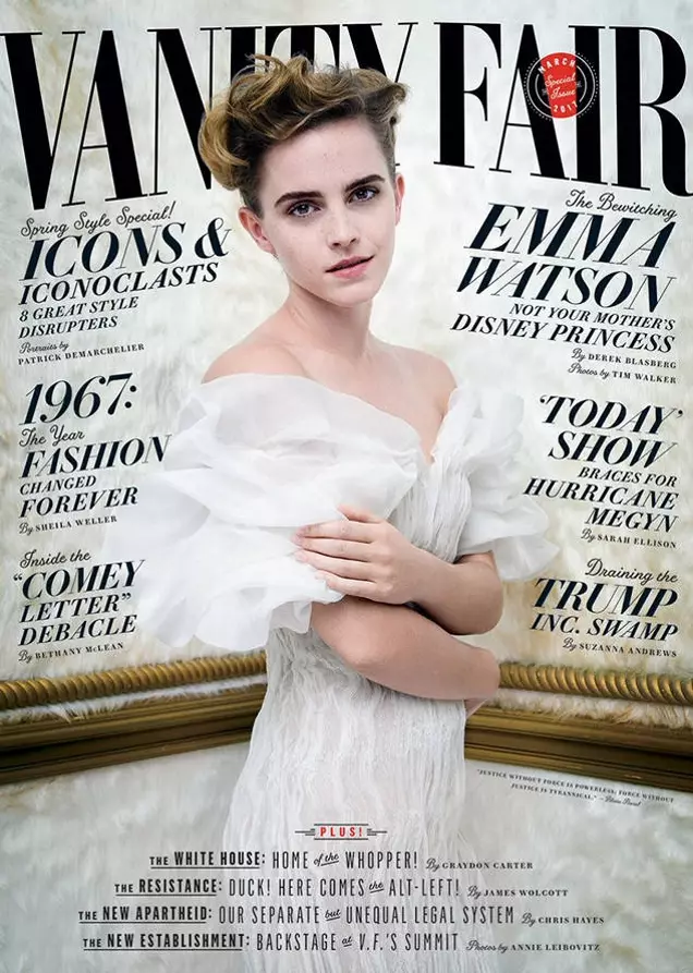 Emma Watson næsten topløs Vanity Fair-kontrovers