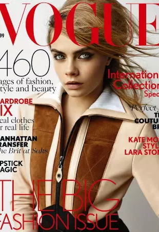 Cara Delevingne Vogue í Bretlandi september 2014