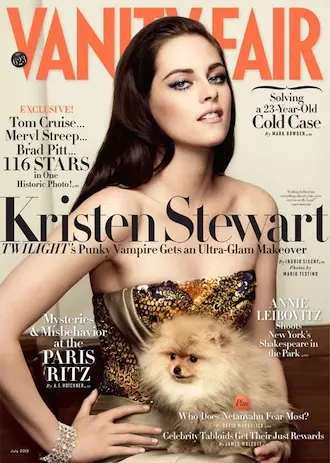 Kristen Stewart drar upp lite seriös couture för Vanity Fair